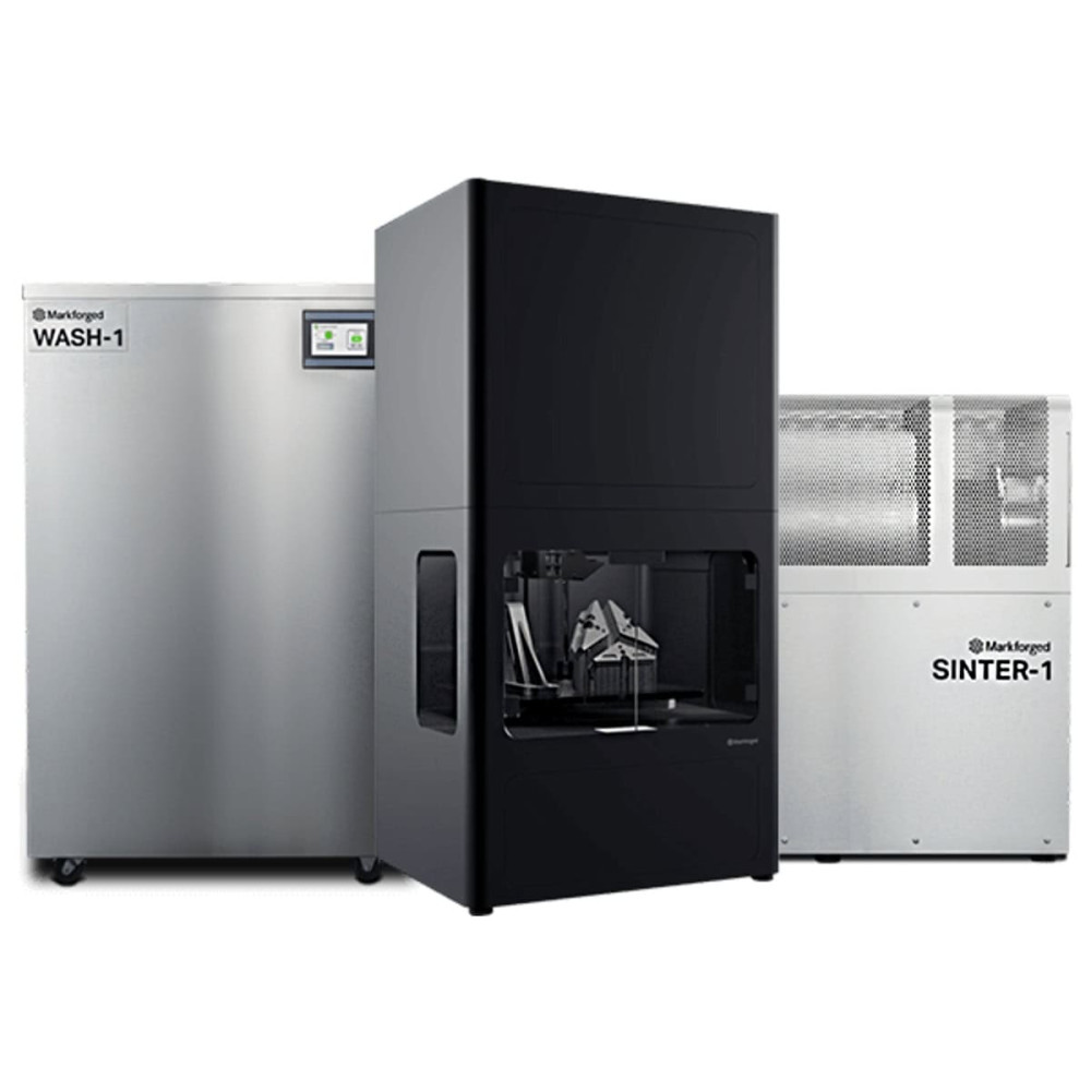 Metal X 3D printer with Wash-1 and Sinter-1