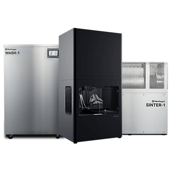 Metal X 3D printer with Wash-1 and Sinter-1