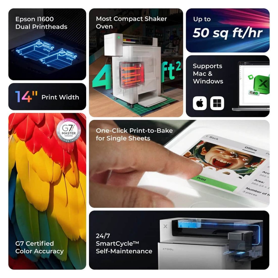 Printer for printing on clothes xTool Apparel Printer