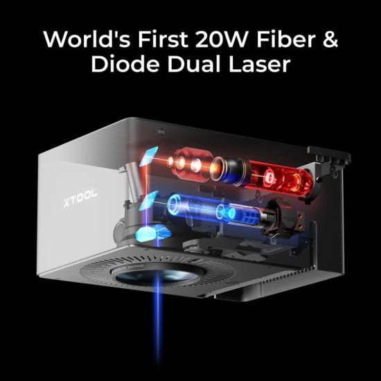 xTool F1 Ultra - 20W Fiber & Diode Dual Laser Engraver