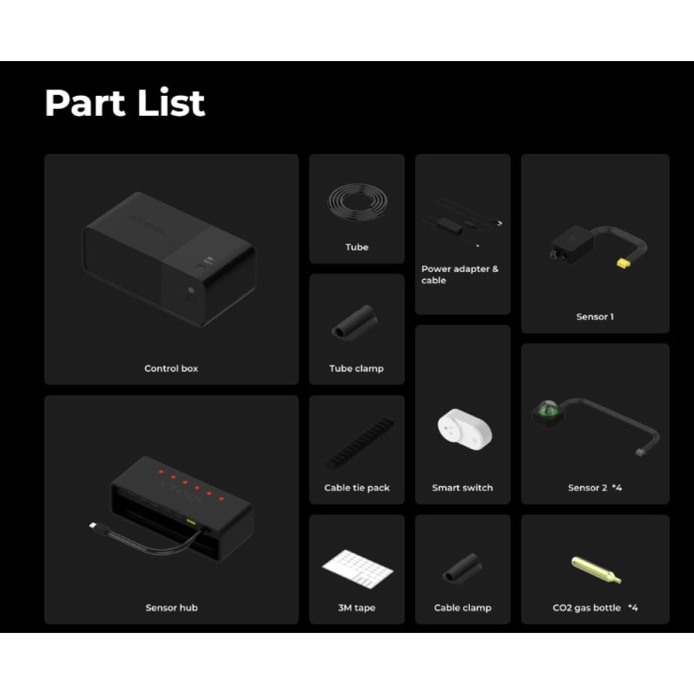 Fire safety system xTool Safety Set V1.5 with sensors