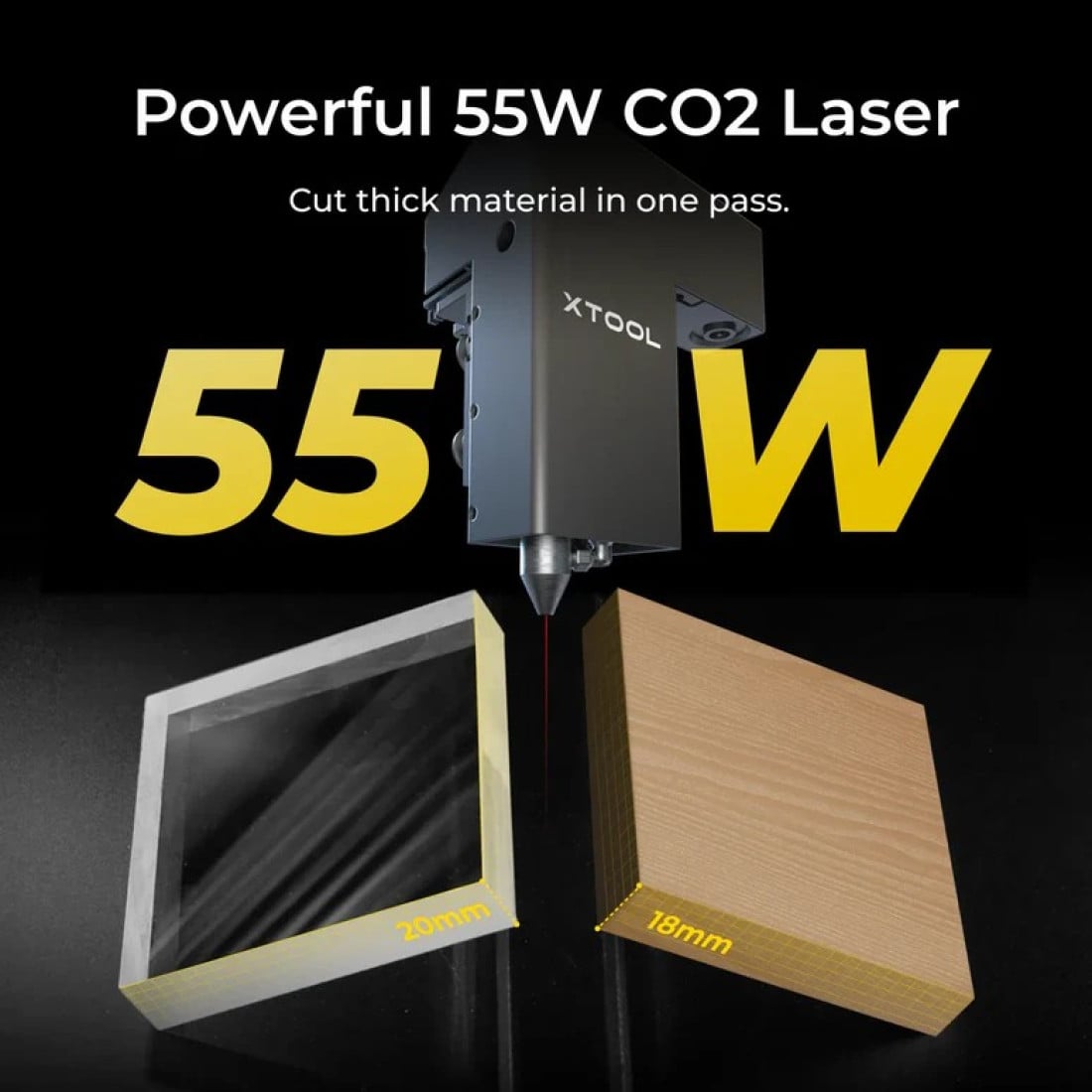 Laser cutter and engraver xTool P2S