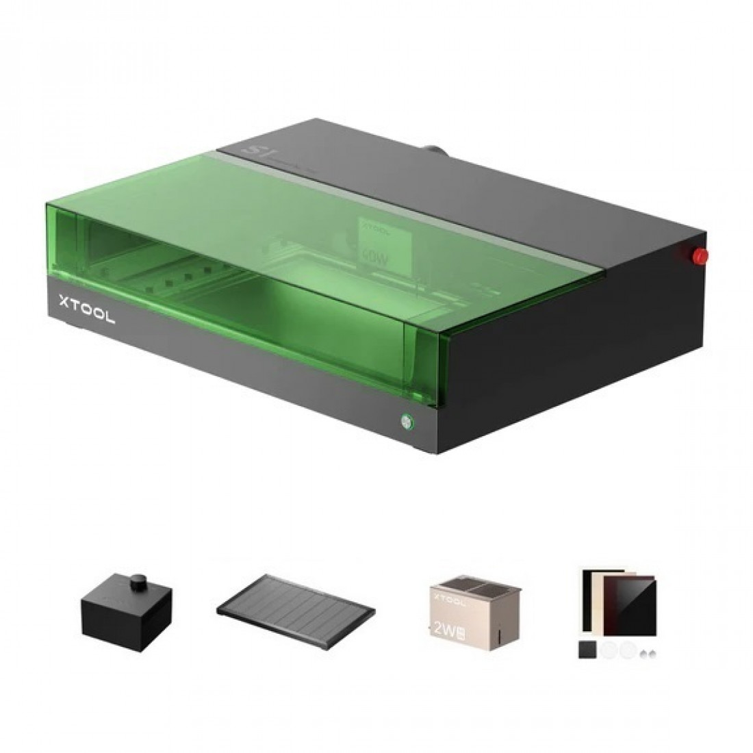 xTool S1 20W desktop engraver enclosed