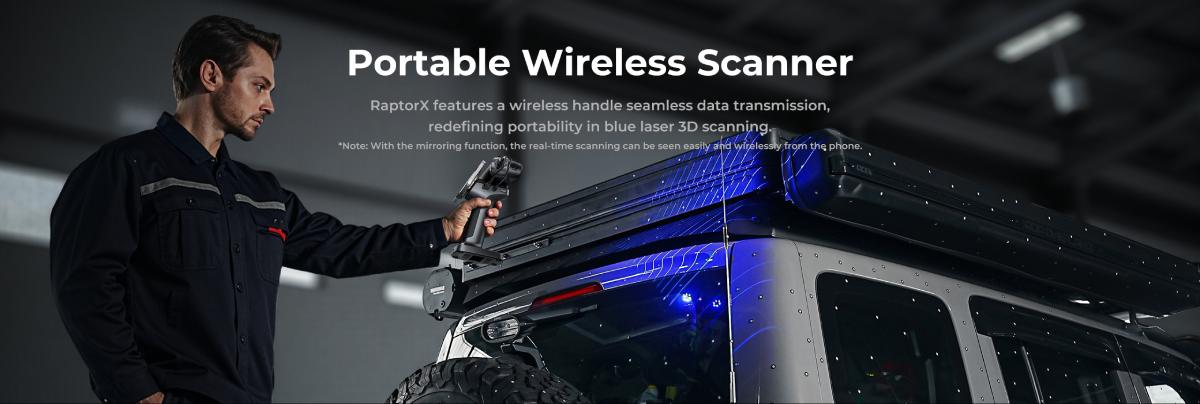 Wireless 3D scanner Creality RaptorX for professionals
