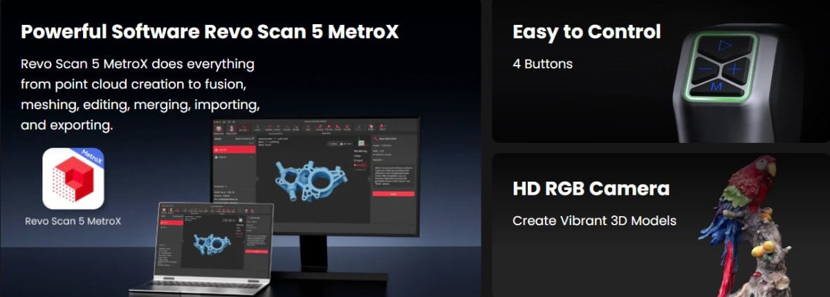 Revopoint MetroX precision laser 3D scanner