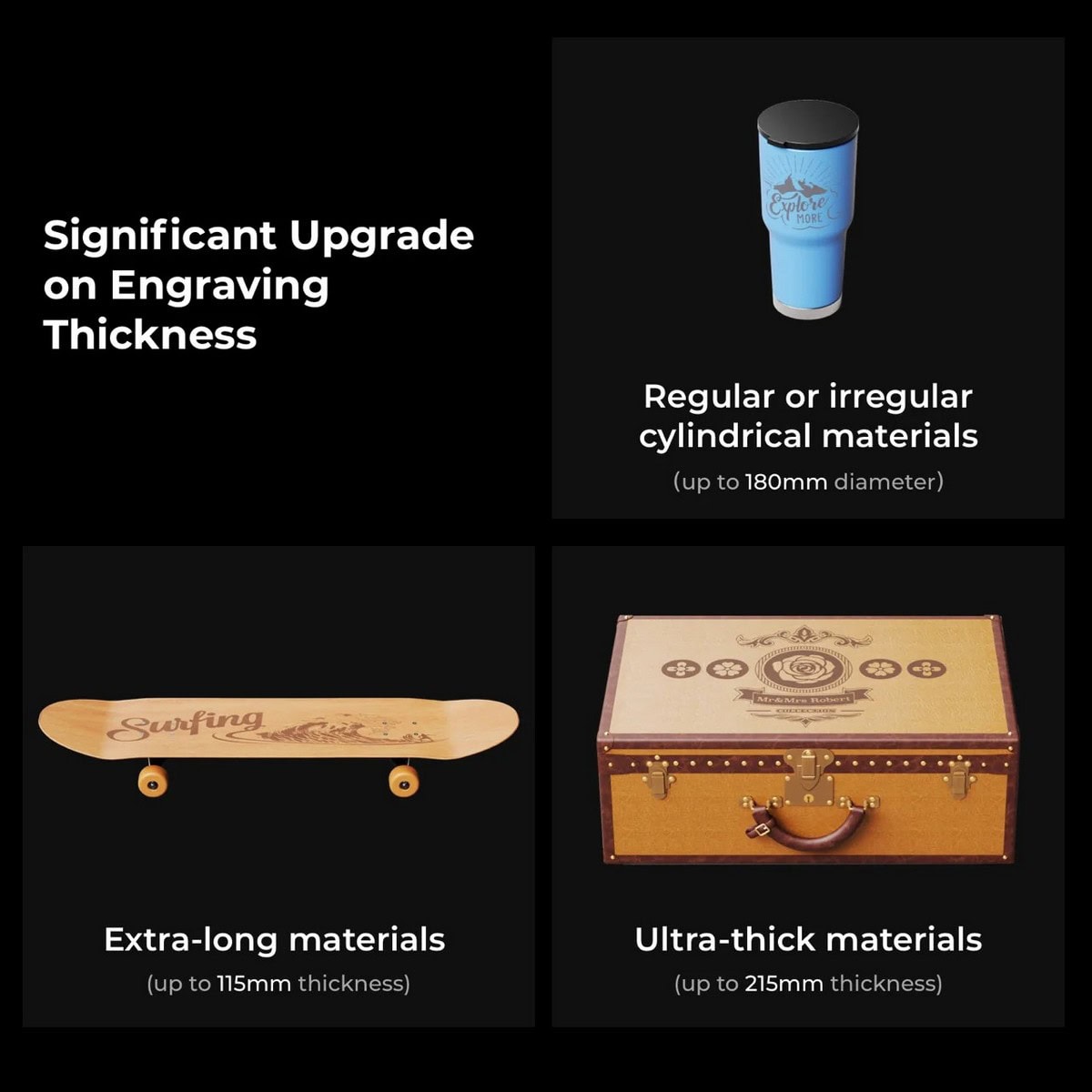 xTool P2 Riser Base | Increase the engraving height